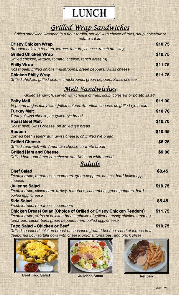 Menu at Monroe Family Restaurant, Monroe City
