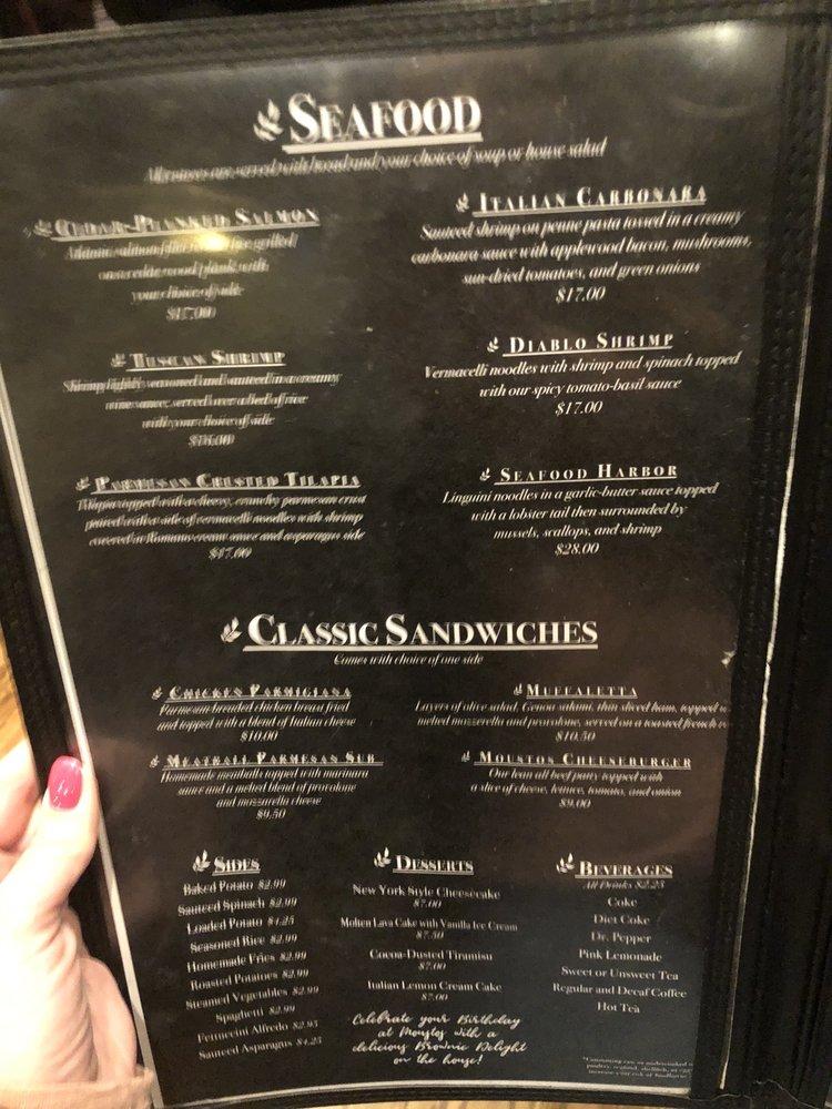 Menu at Moustos Pasta & Grill restaurant, Paris