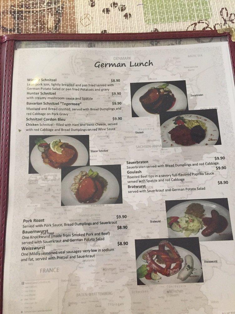 Menu at Restaurant Edelweiss, Bradenton