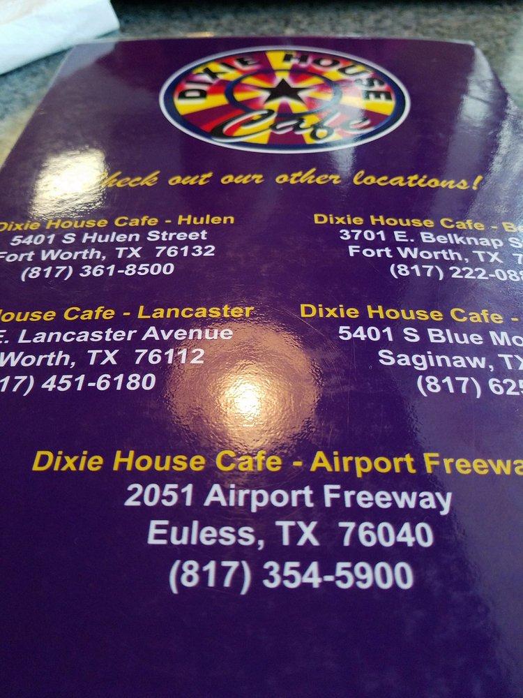 Menu at Dixie House Cafe, Fort Worth, E Lancaster Ave