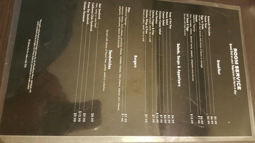 Menu at Silver Sevens Hotel & Casino restaurant, Las Vegas
