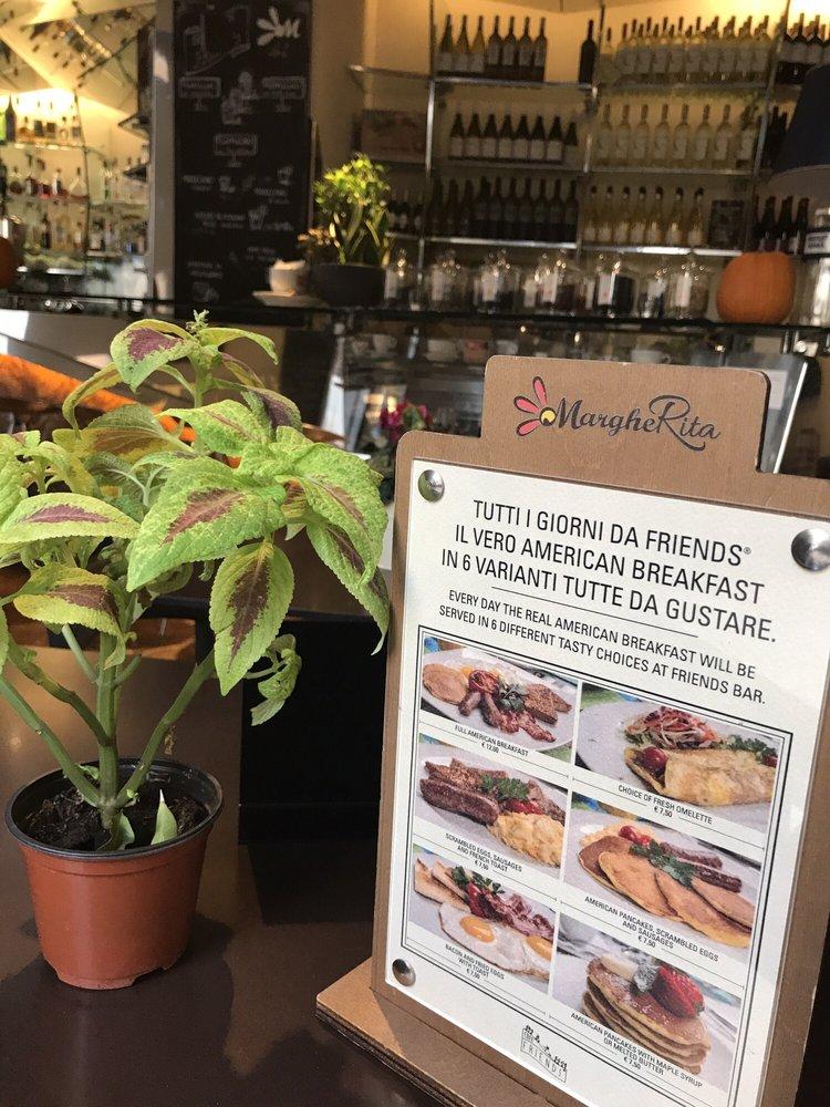 Menu at Friends Cafe, Rome, Via delle Coppelle