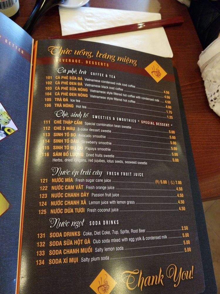 Menu at Pho 90 Degree - Milpitas restaurant, Milpitas