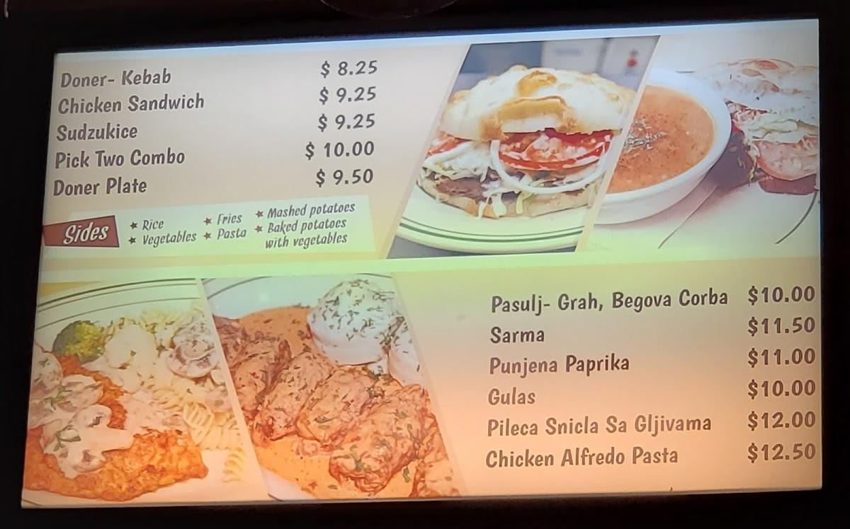 Menu at Berix restaurant, Lemay