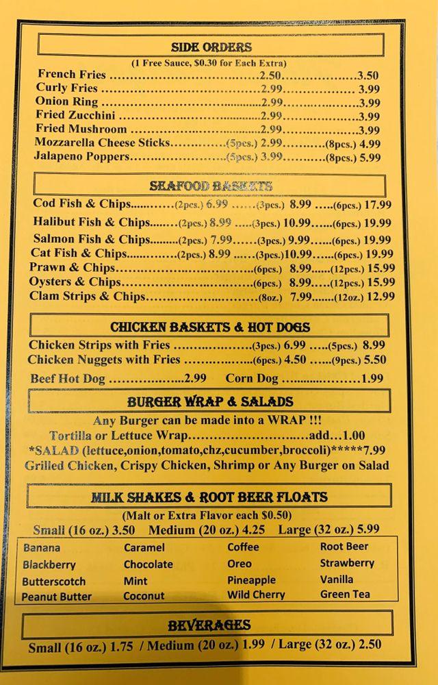 Menu at Flame Burger Plus restaurant, Federal Way