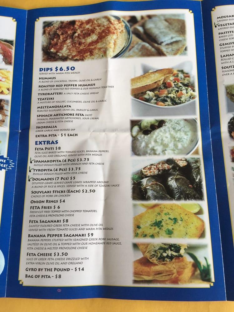 Menu at Greek Village Grille restaurant, Lakewood, Madison Ave