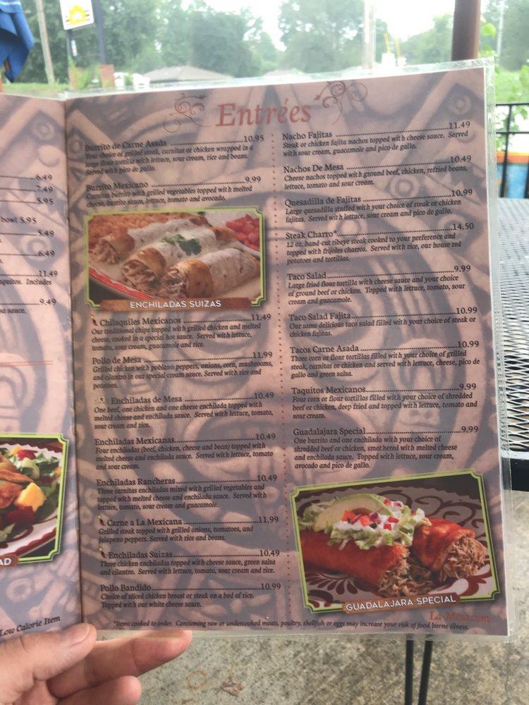 Menu at La Mesa Mexican Restaurant, Lansing
