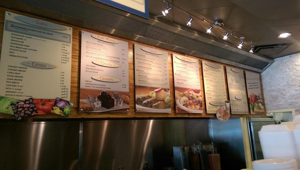 Menu at Little Greek Fresh Grill restaurant, Trinity, Little Rd