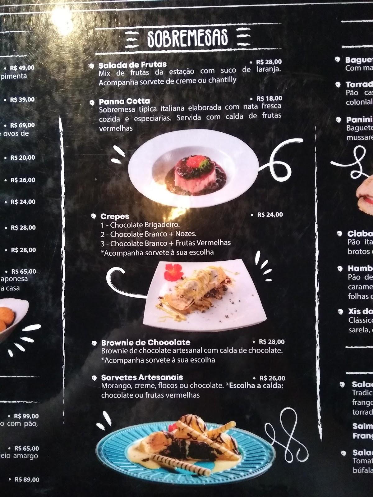 Menu em Black Lake Restobar, Gramado