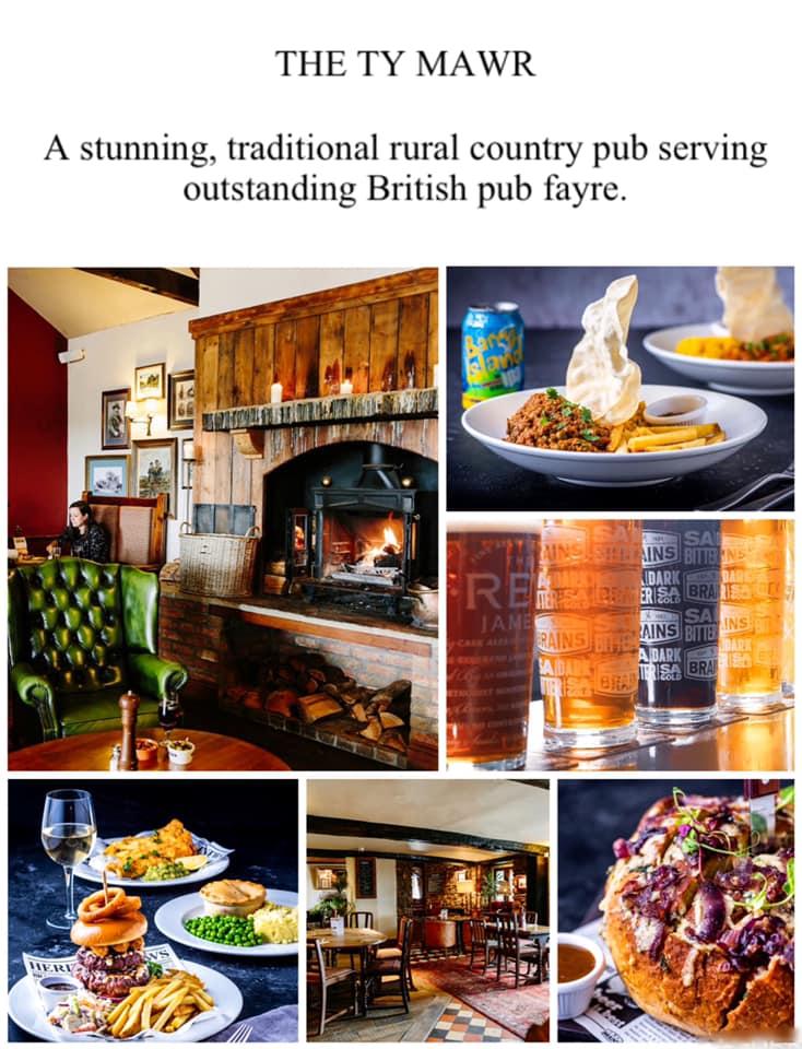 Menu at Ty Mawr pub & bar, Cardiff