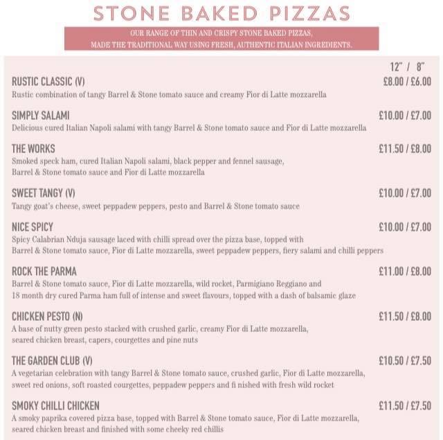 Menu at The Claremont pub & bar, Bath, 5 Claremont Terrace