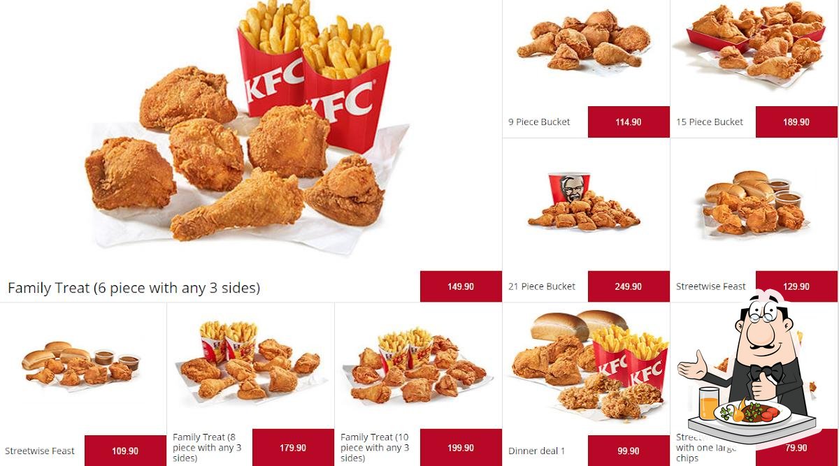 KFC Butterworth restaurant, Butterworth, 9 Umtata St - Restaurant menu ...