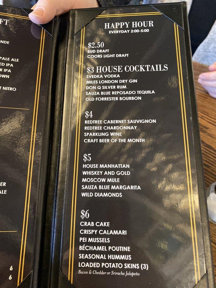 Menu at Manning's Steaks and Spirits steakhouse, Lakewood