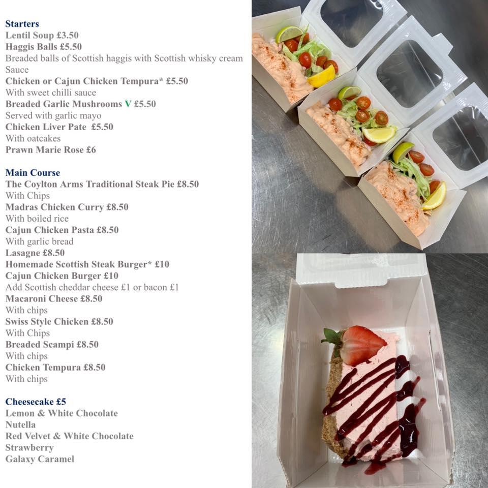 Menu at The Coylton Arms pub & bar, Drongan