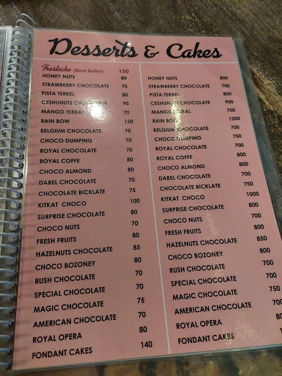 Menu at New 04 District Drive In Kadapa City, Kadapa