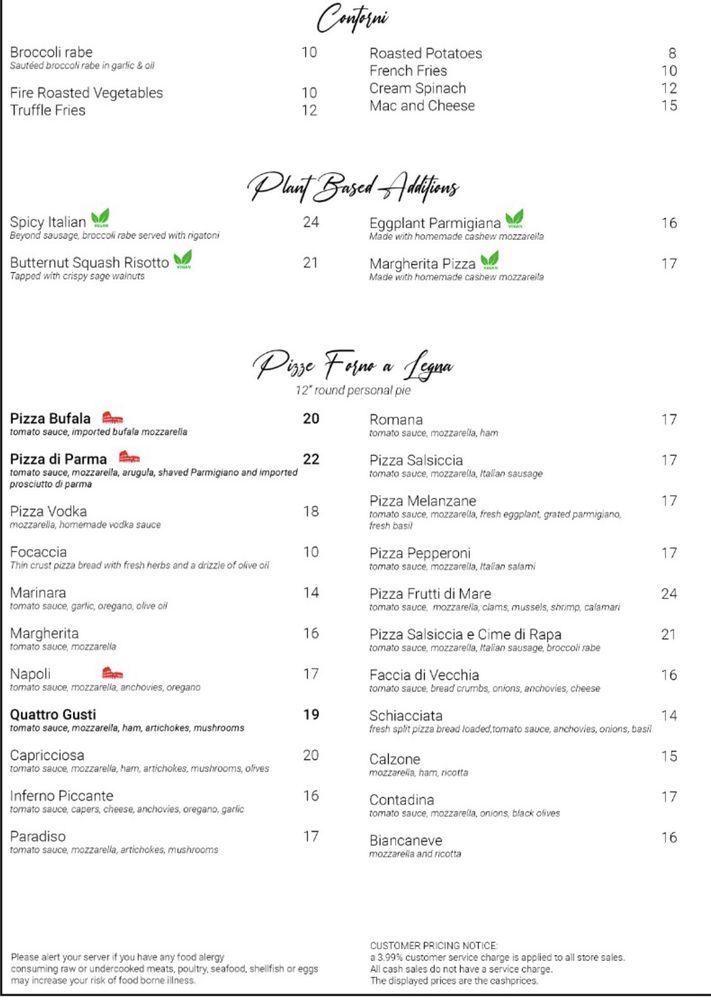 Menu at Il Colosseo Ristorante NJ Italian restaurant, Red Bank