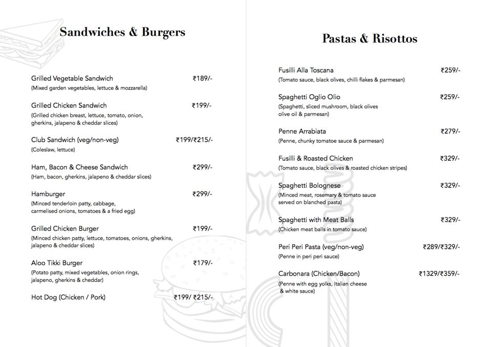Menu at Flavours Restaurant, Imphal