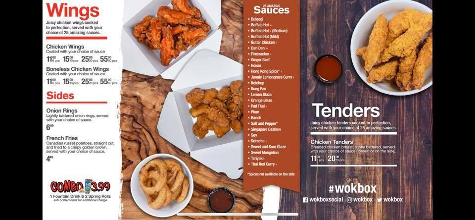 Menu at Wok Box - Prince Albert restaurant, Prince Albert