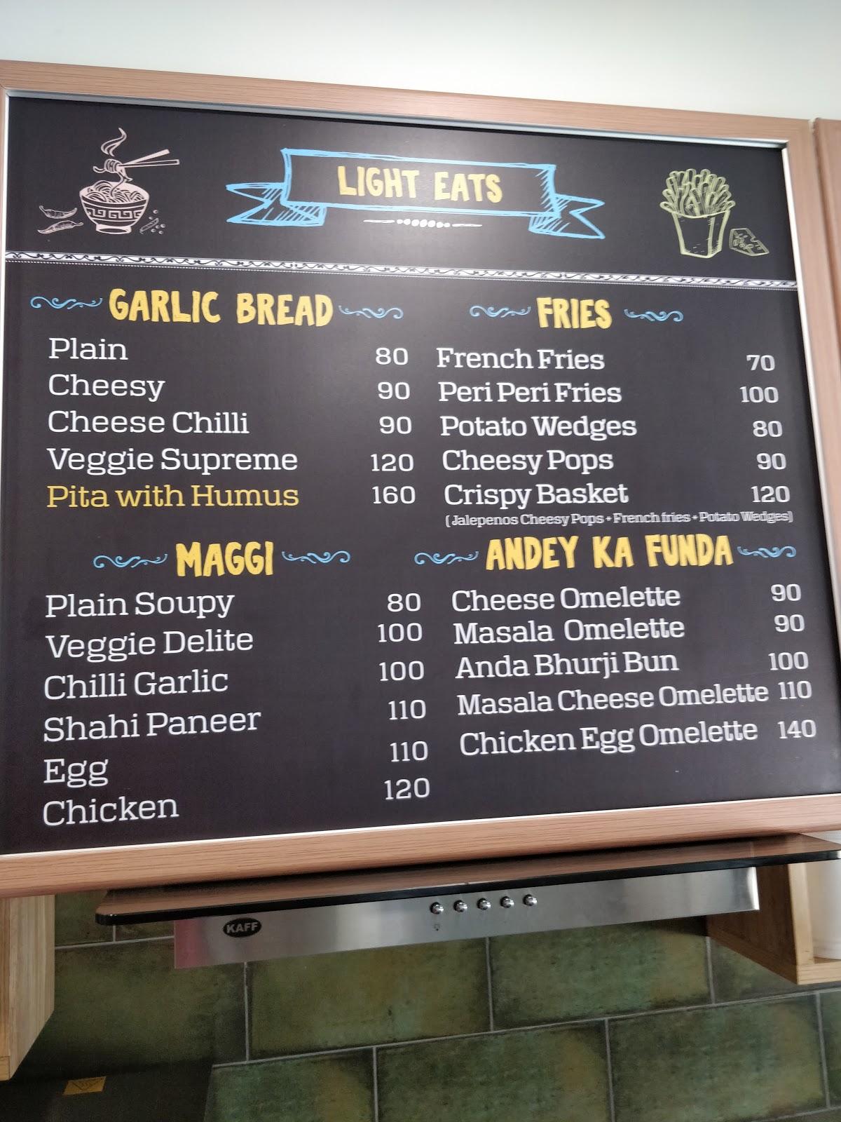 Menu at Cosmo Cafe, Gurugram, SCO 18