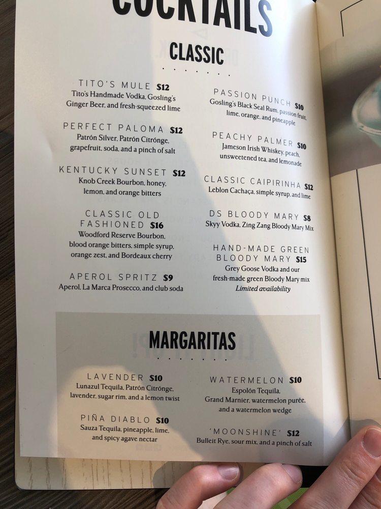 Menu at Drive Shack pub & bar, Raleigh