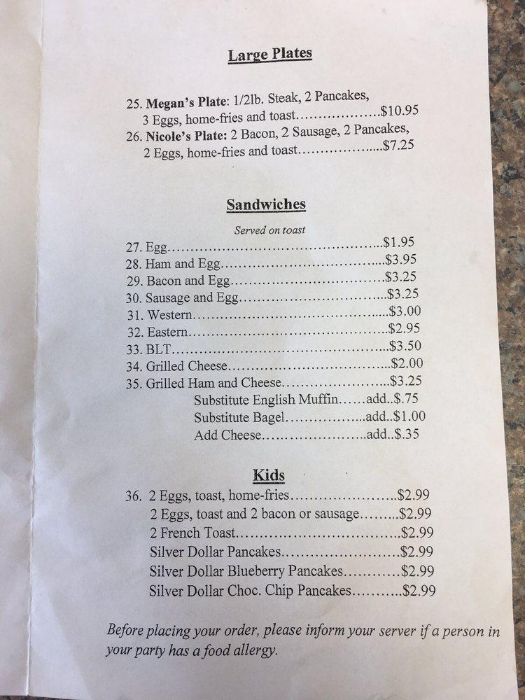 Menu at Flavors Restaurant, Pawtucket