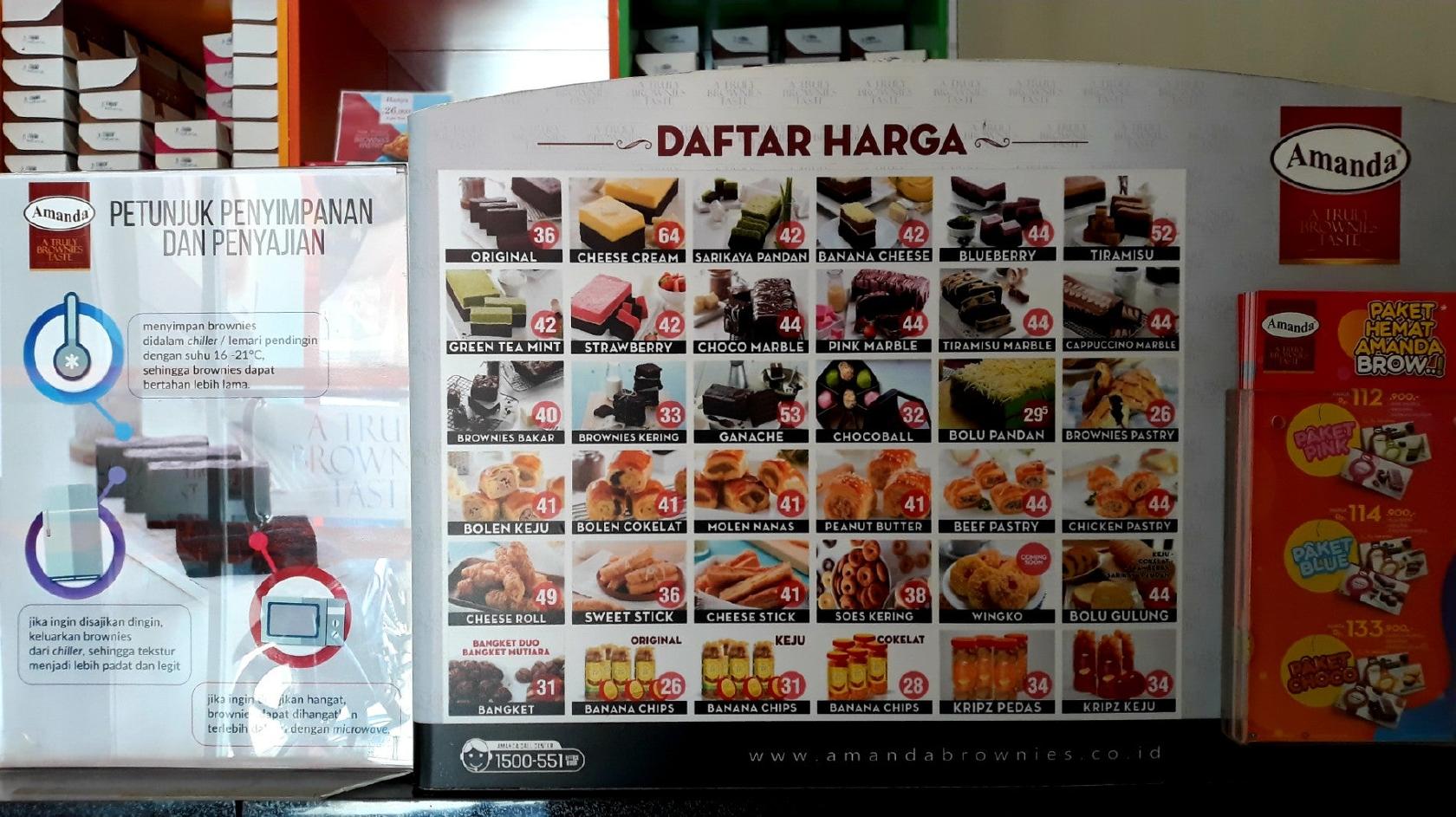 Menu at Amanda Express, Purwakarta