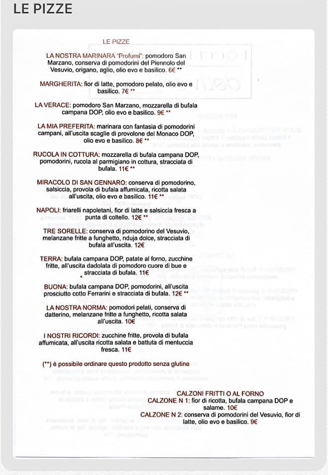Menu da Bocche di Fuoco ristorante, Catania