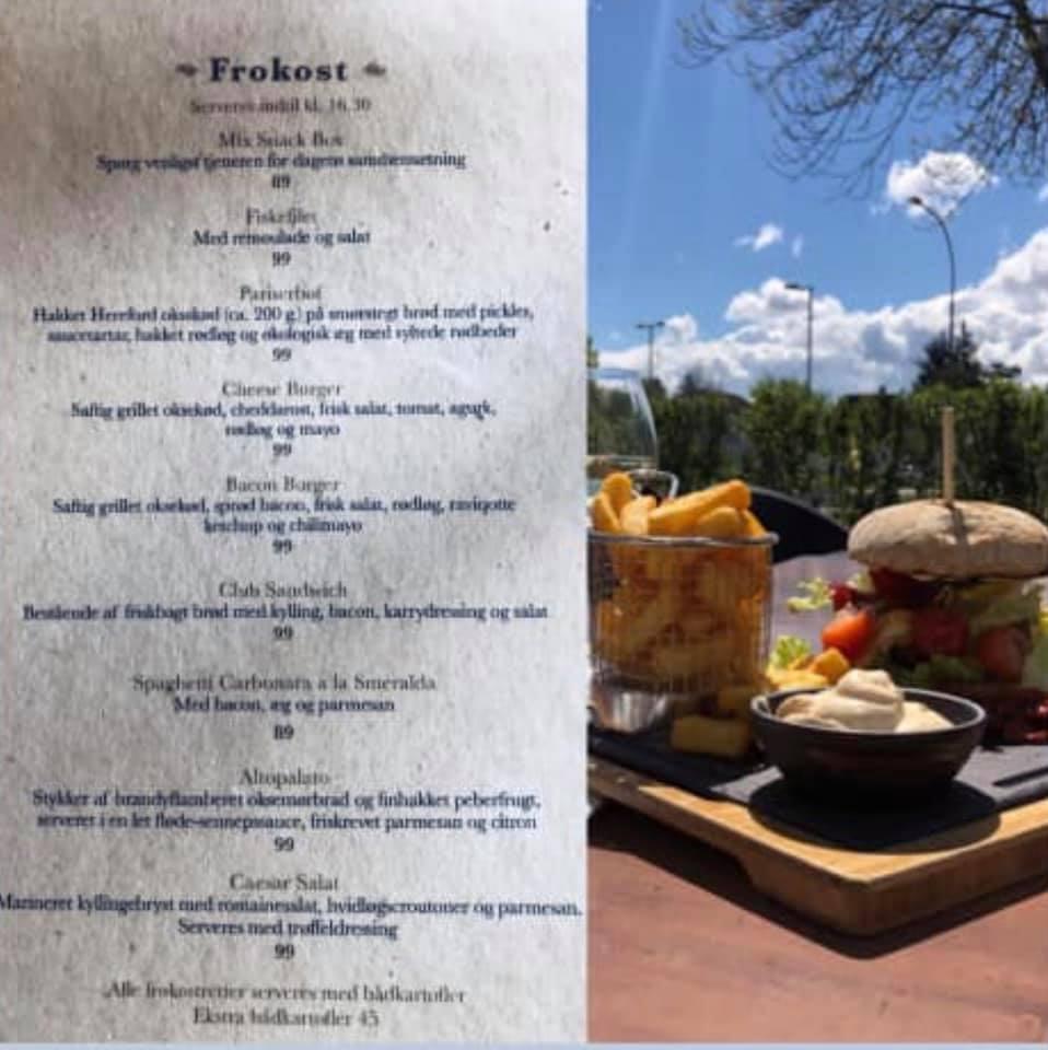 Menu at Esmeralda Solrød restaurant, Solrød Strand