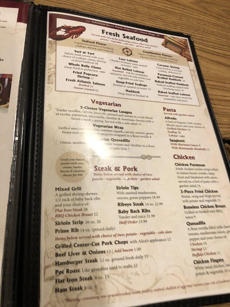 Menu at Helen's Restaurant of Ellsworth, Ellsworth