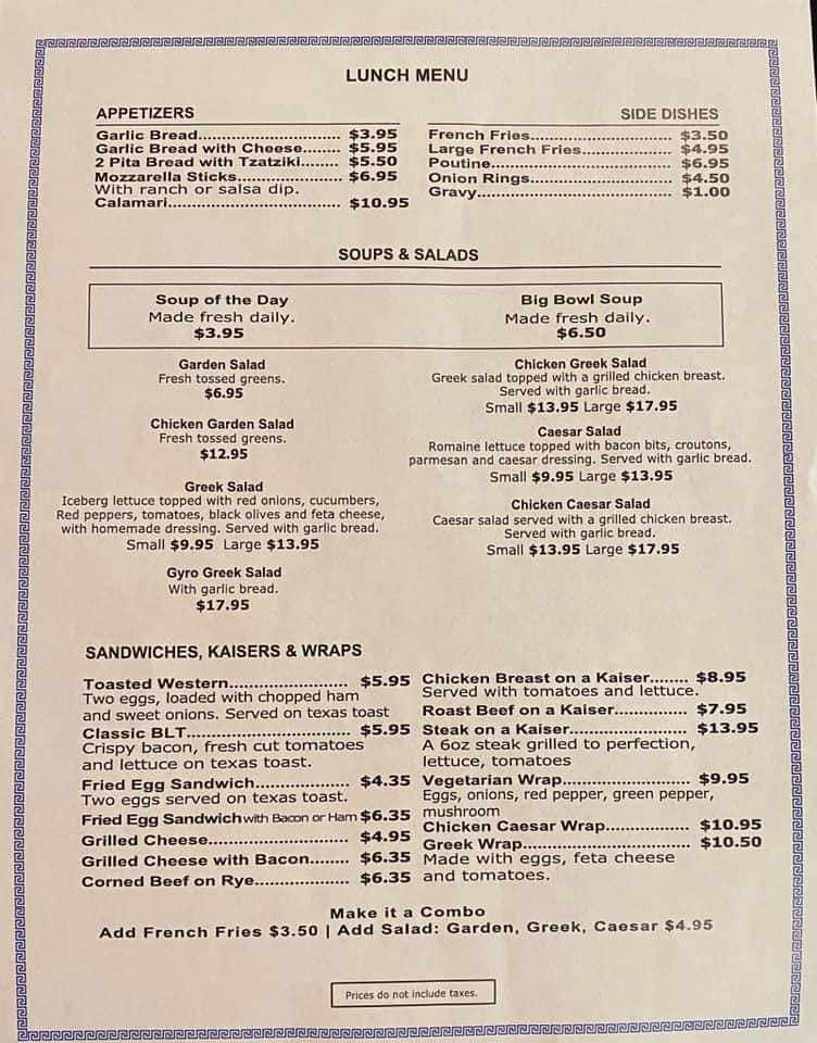 Menu at LAKI'S Family Restaurant, Smithville