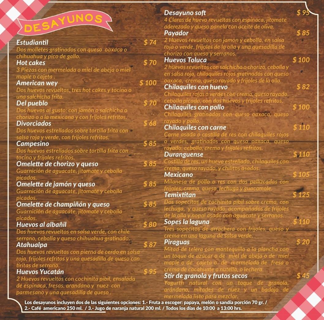 Carta del restaurante TORTAS LOCAS HIPOCAMPO Atizapan, Ciudad López ...