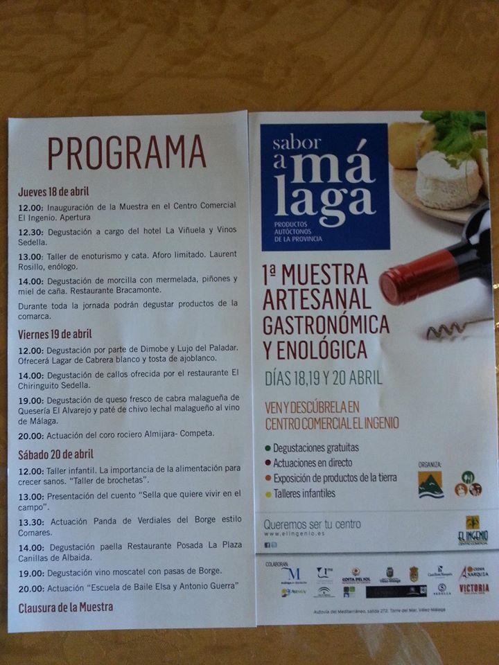 Menu at Chiringuito pub & bar, Sedella