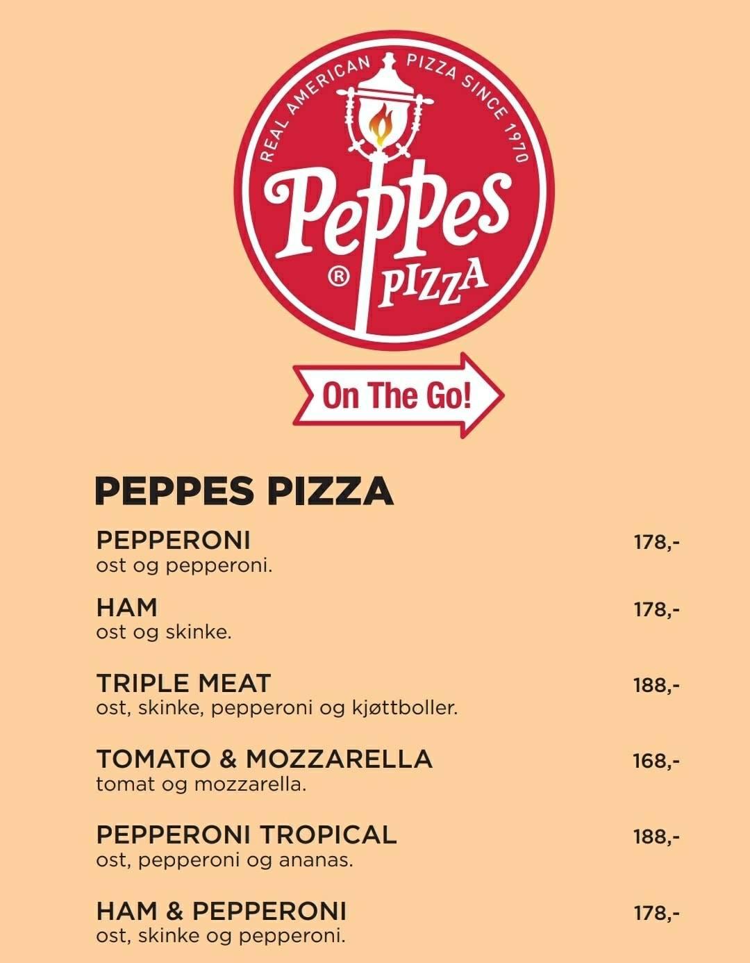 Menu at Circle K, Stange
