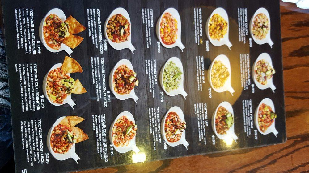 Menu at Culichi Town restaurant, Modesto