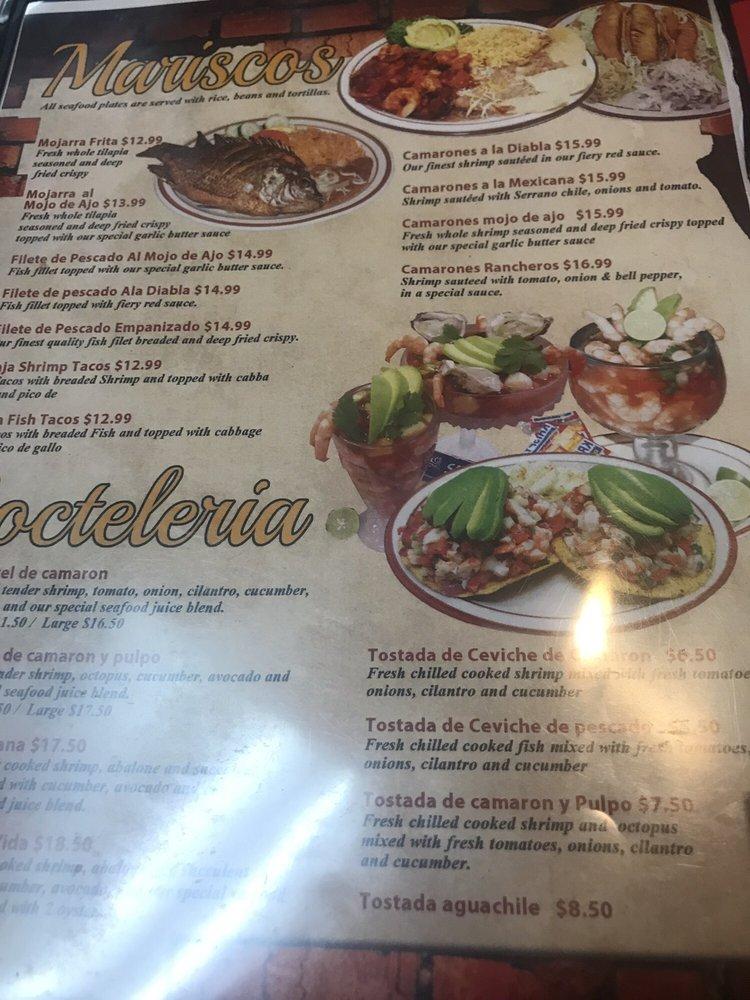 Menu at El Guero restaurant, Cathedral City, Date Palm Dr
