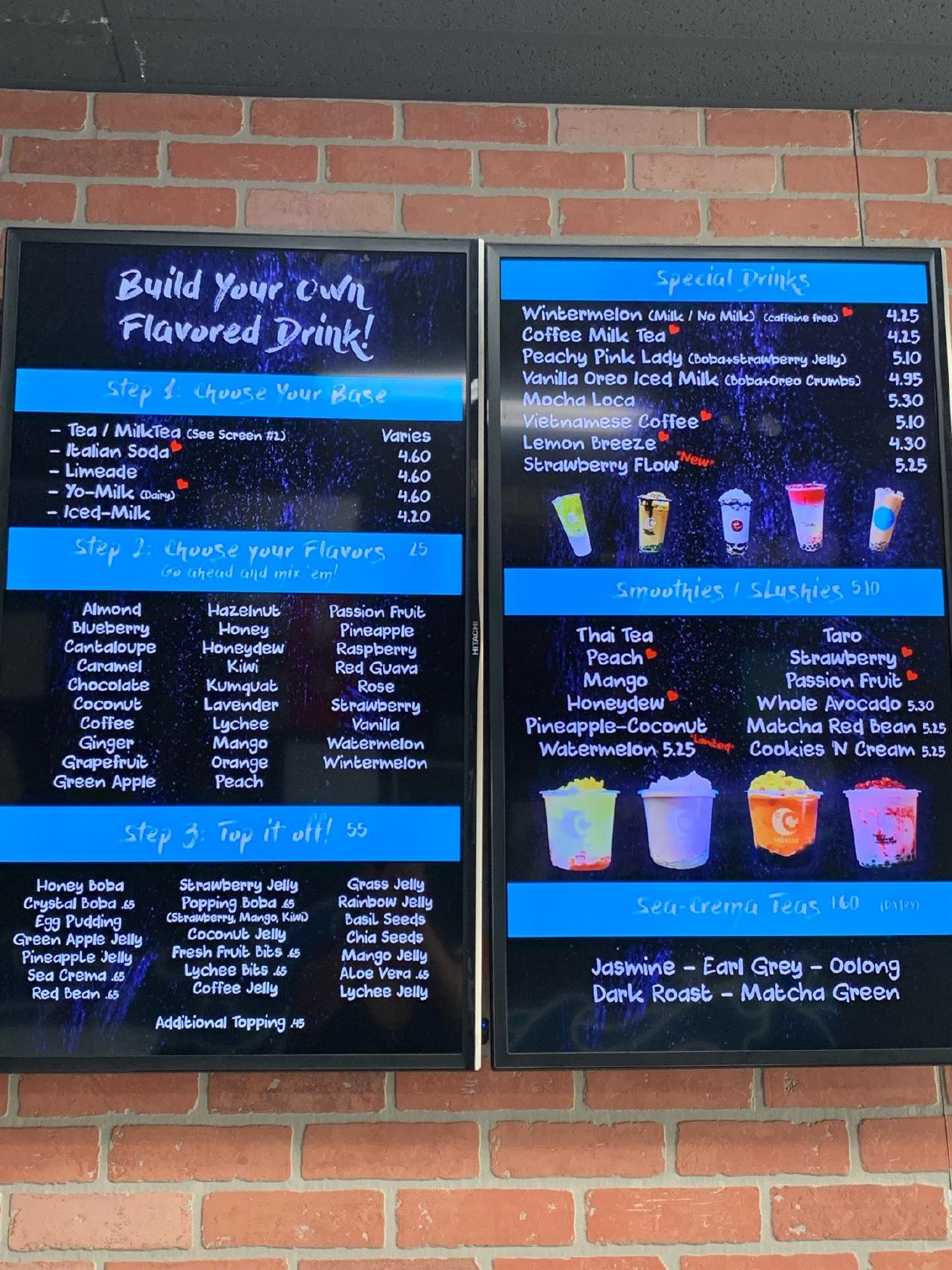 Menu at Celsius pub & bar, Fresno