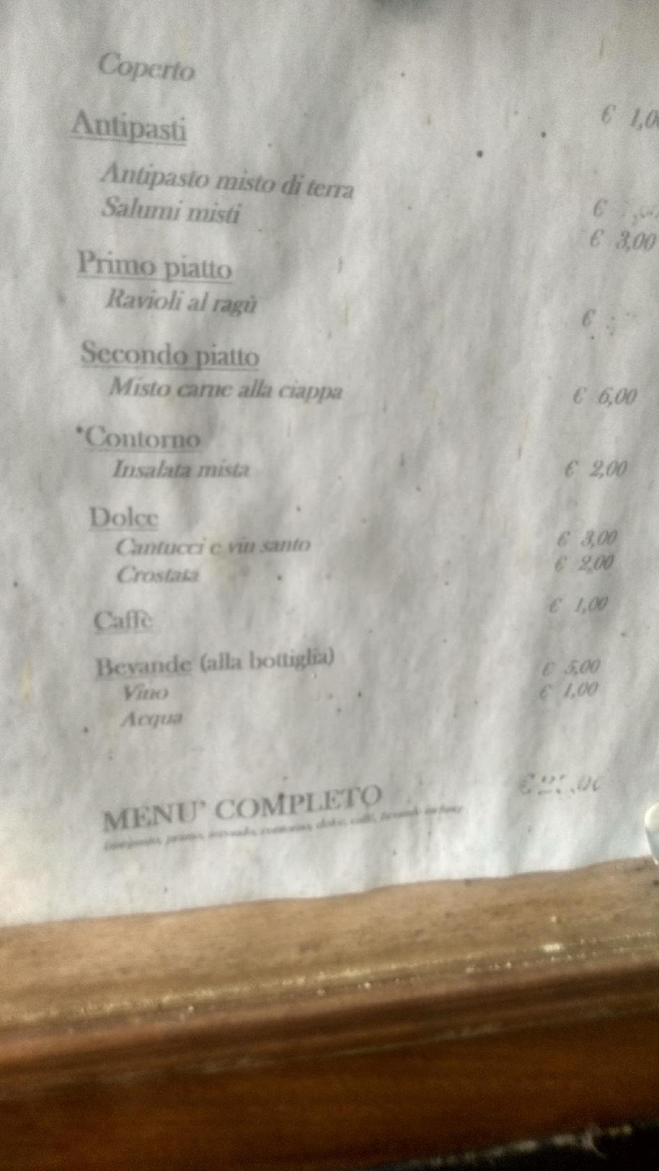 Menu da Il galletto ristorante, Zoagli