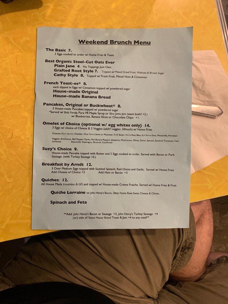 Menu at The Grafted Root Eatery pub & bar, Grand Blanc