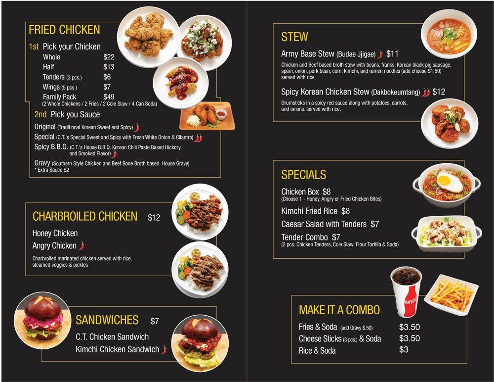 Menu at Chicken Troopers restaurant, Norwalk