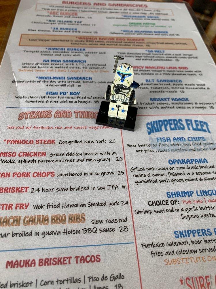 Menu at Tropics Taphouse Kona pub & bar, Kailua-Kona