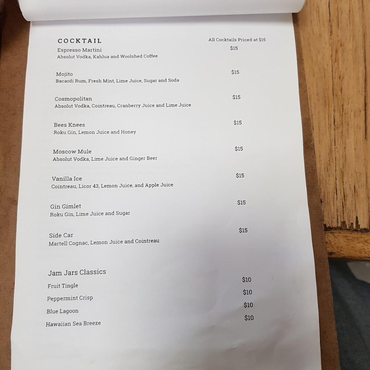 Menu at Founders & Co restaurant, Lara