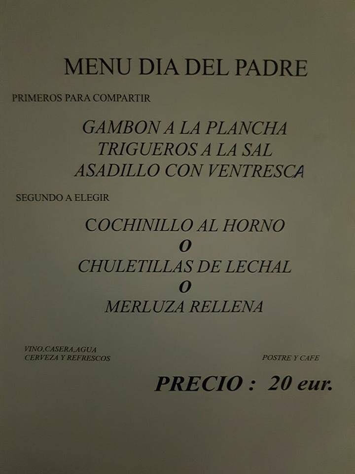 Menu at La Posada pub & bar, Pinto
