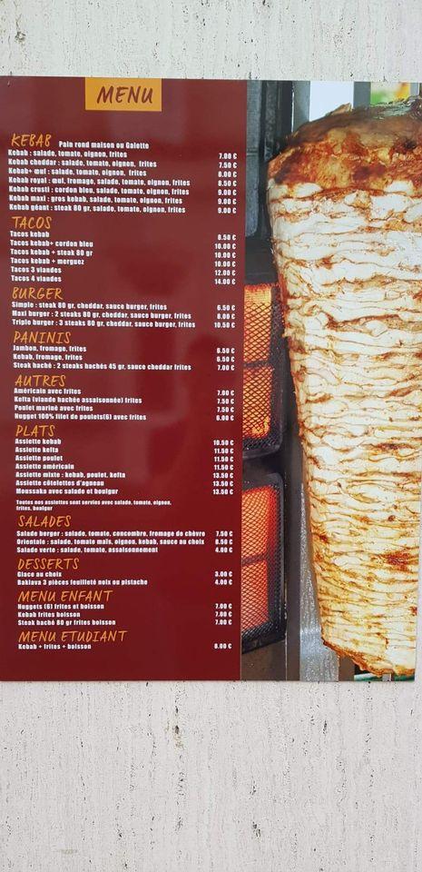 Menu at Matha Kebab restaurant, Matha