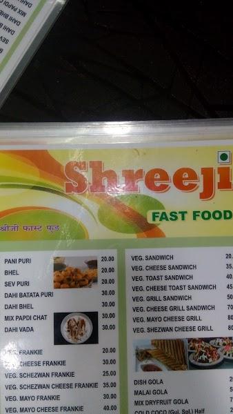 Menu at Shreeji Fast Food, Virar