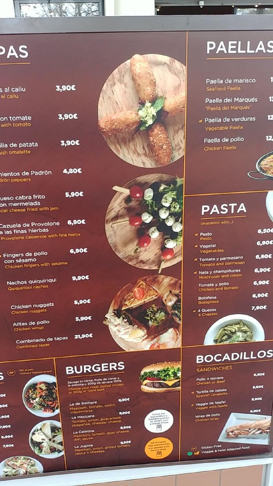 Menu at SMYRNA by Cem pub & bar, Barcelona