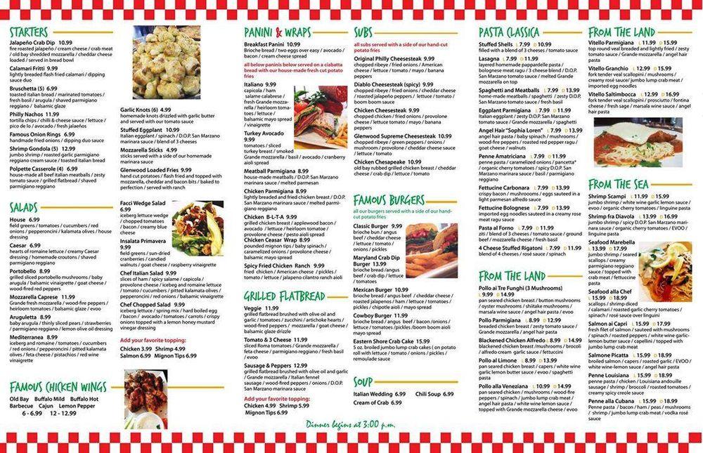 Menu at RAGU NY PIZZA & ITALIAN KITCHEN pizzeria, Glenwood
