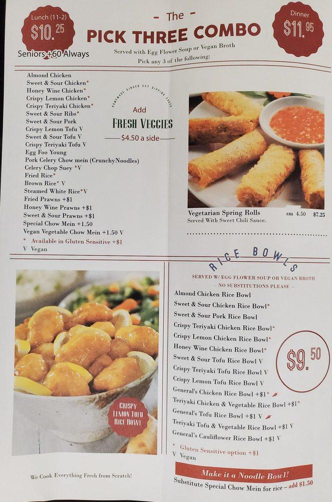 Menu at Red Dragon Northside restaurant, Spokane, E Diamond Ave