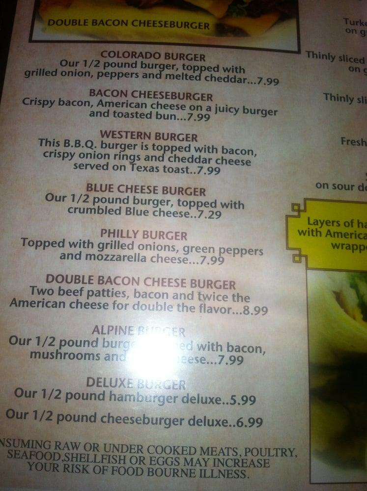 Menu at Sero's Family Restaurant, Indianapolis
