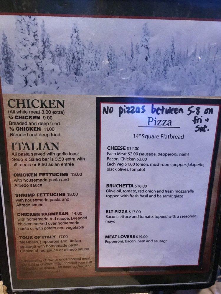 Menu at Richards of Dunbar Supper Club & Motel, Goodman