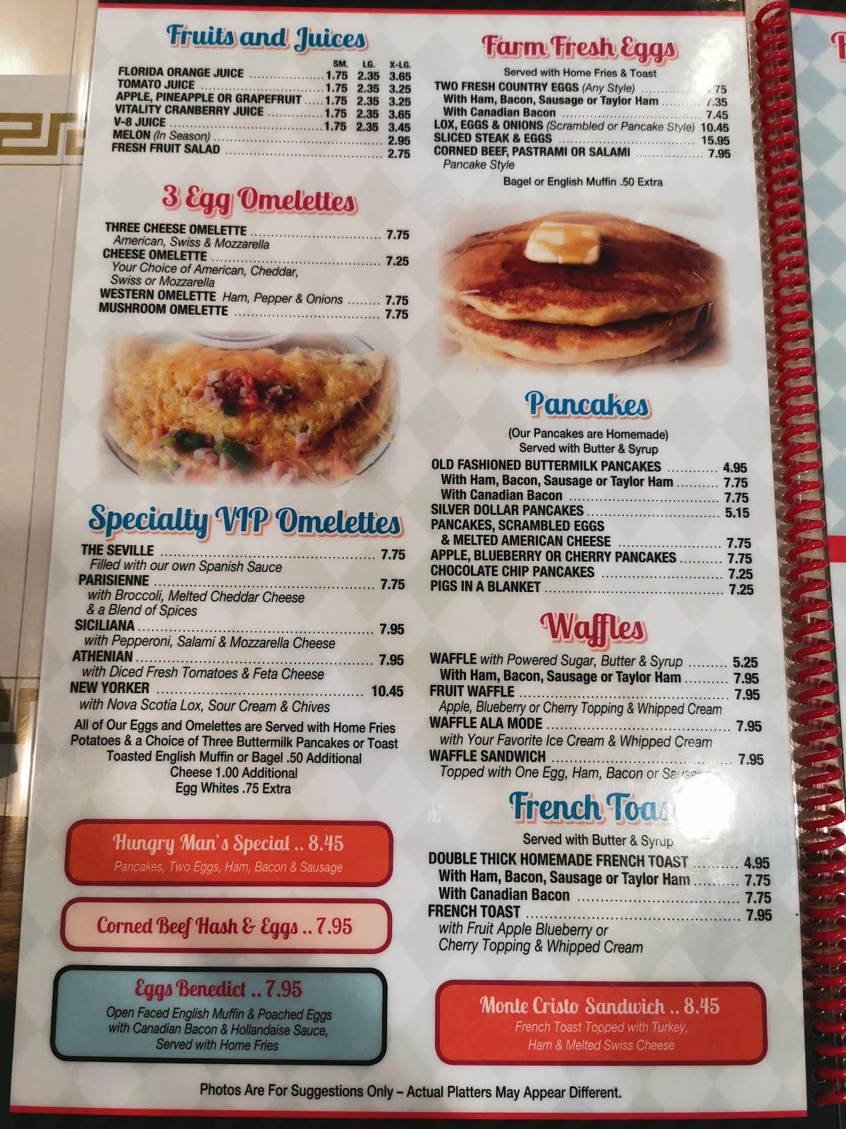 Menu at VIP RESTAURANT LLC BARSHAY'S, Jersey City